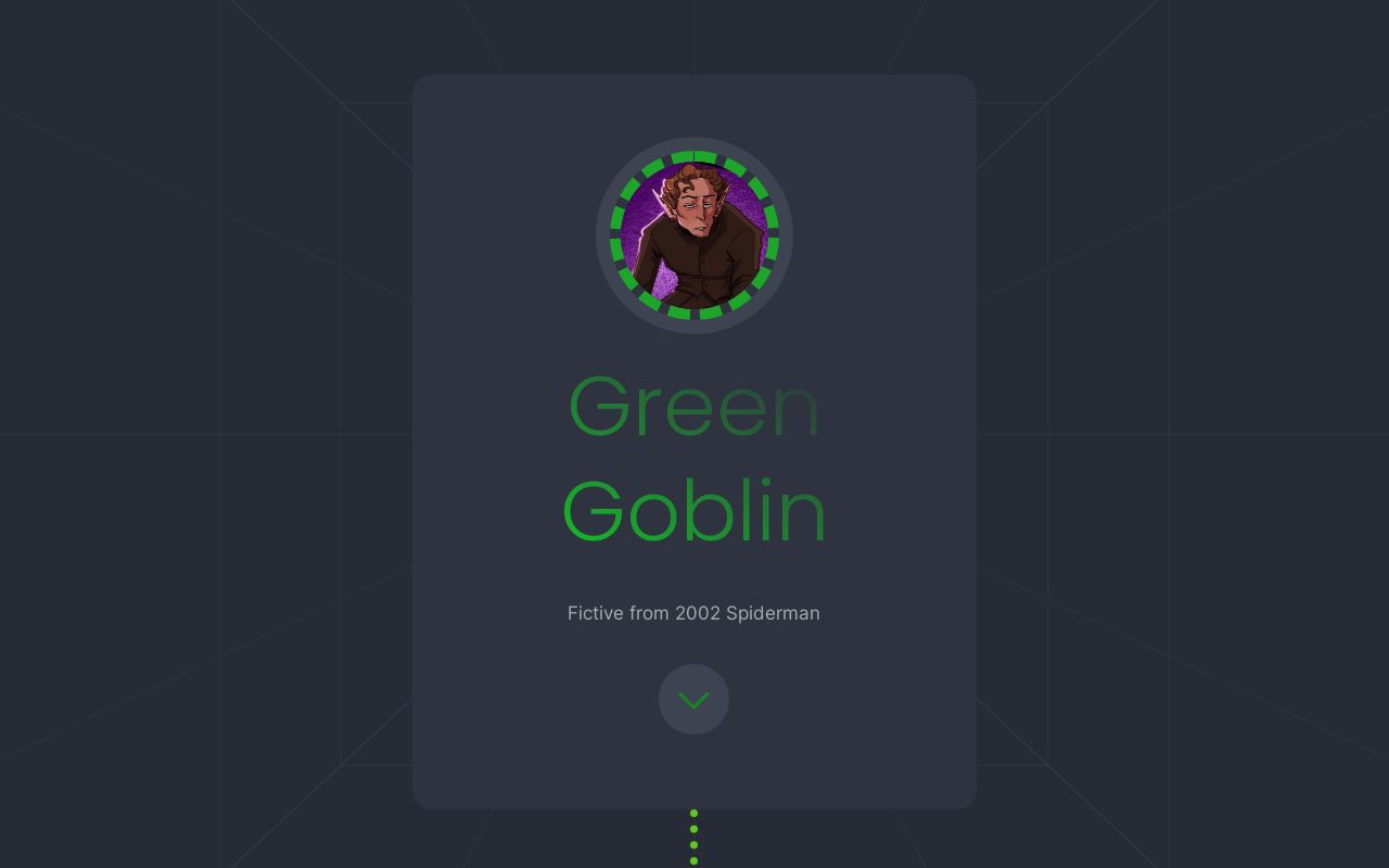 Green Goblin's carrd